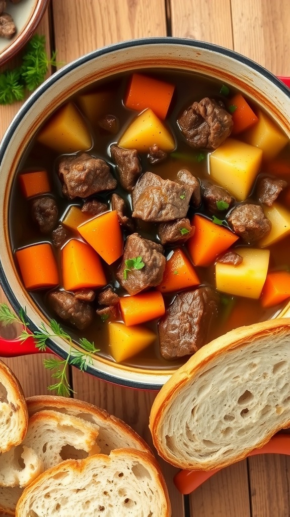Hearty Beef Stew for 7 People