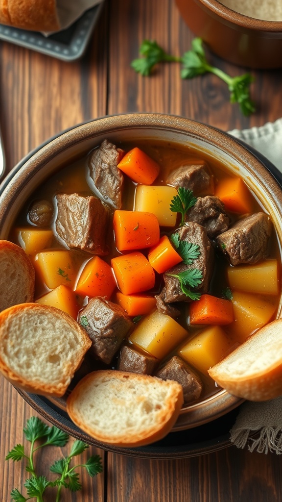 Savory Beef Stew with V8 Juice Recipe