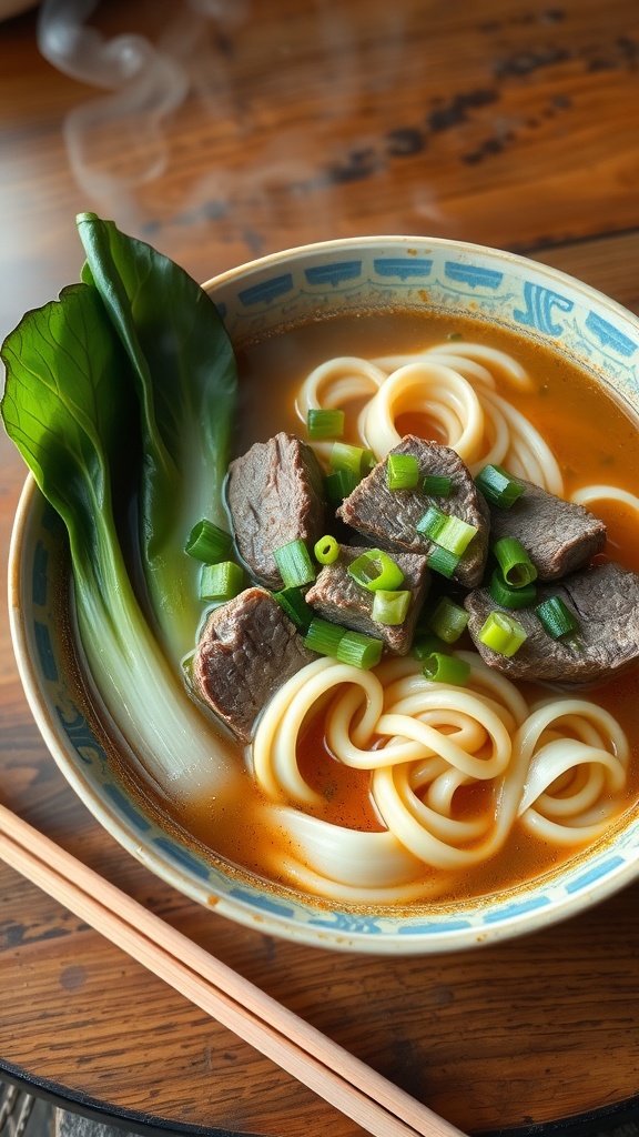 Savory Beef Udon Noodle Soup Recipe