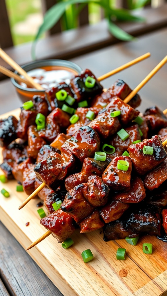 Grilled Beef Yakitori Skewers Recipe
