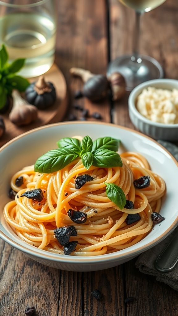 Savory Black Garlic Pasta Recipe
