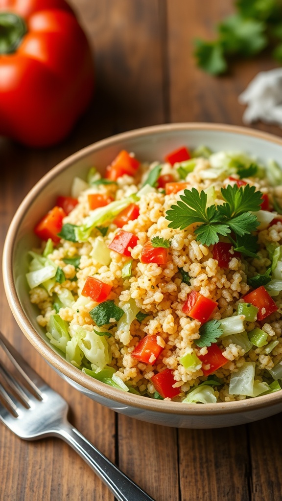 Savory Cabbage and Quinoa Salad Recipe