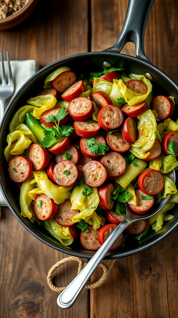 Savory Cabbage and Sausage Dinner Recipe