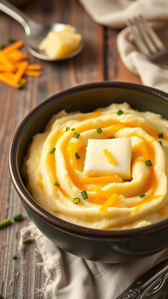 Creamy Cheddar Mashed Potatoes Recipe