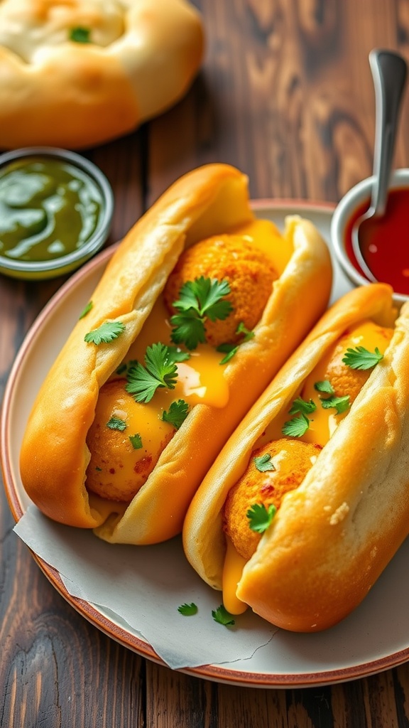 Spicy Cheese Vada Pav Recipe