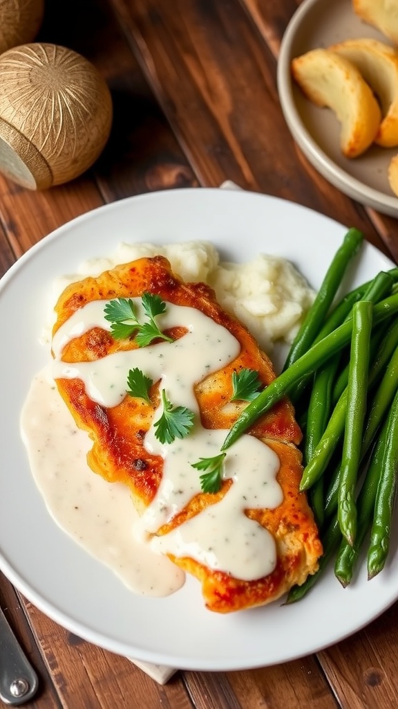 Savory Chicken Escalope with Creamy Sauce Recipe