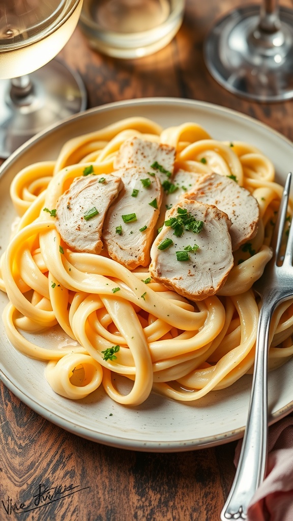 Creamy Chicken Fettuccine Alfredo Recipe