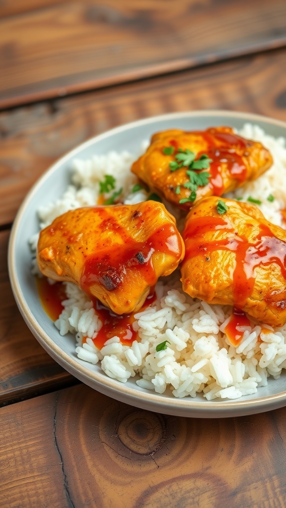 Savory Chicken Over Rice Recipe