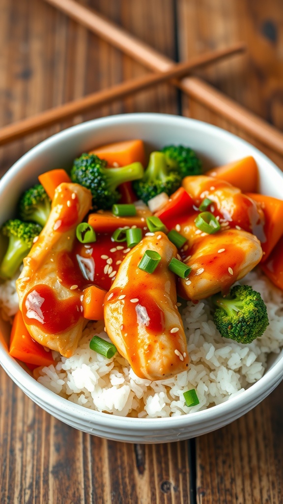 Savory Chicken Teriyaki Rice Bowl Recipe