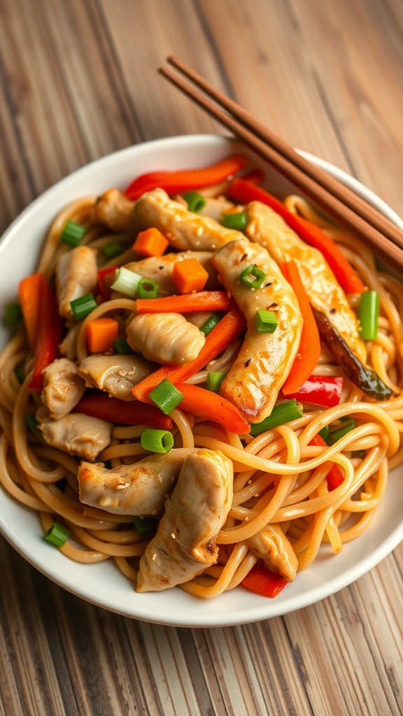 Savory Chicken Yakisoba Noodles Recipe