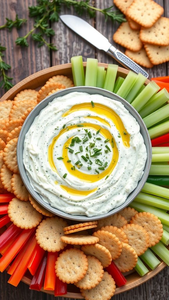 Creamy Garlic Herb Cheese Spread Recipe