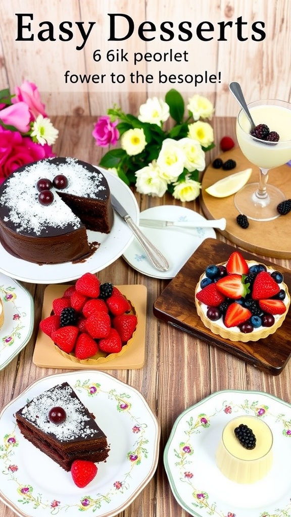 Quick and Delectable Desserts for Six People