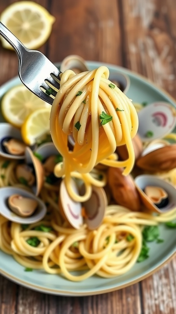 Garlic Butter Clam Linguine Recipe