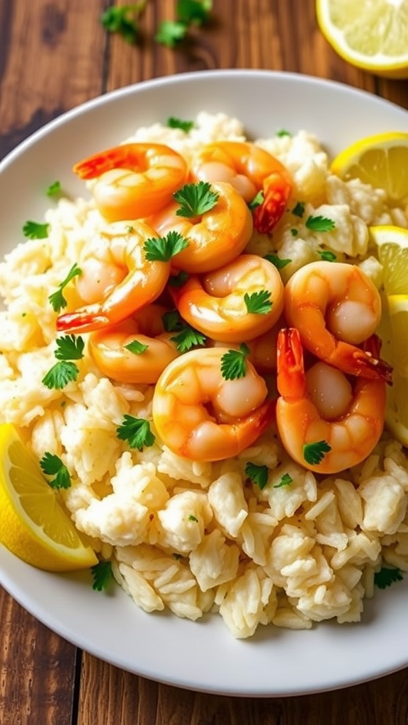 Garlic Butter Shrimp with Garlic Rice