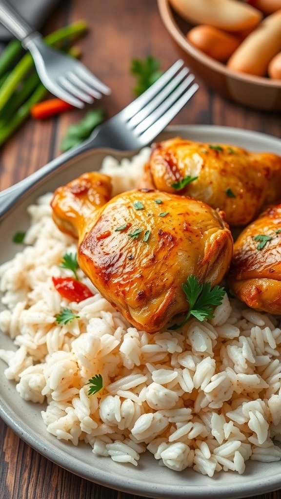 Savory Garlic Chicken and Rice Recipe
