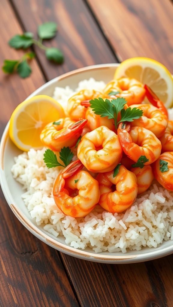 Savory Garlic Shrimp and Rice Recipe