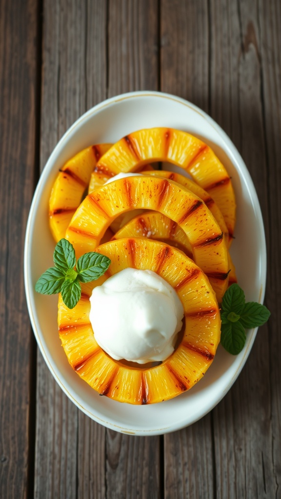 Grilled Pineapple with Cinnamon Sugar