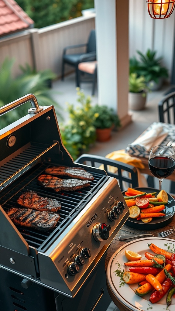Perfect Patio Grilled Steak and Veggie Recipe