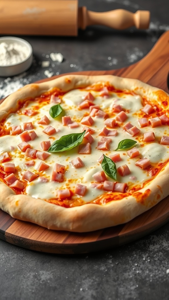 Classic Ham and Cheese Pizza Recipe