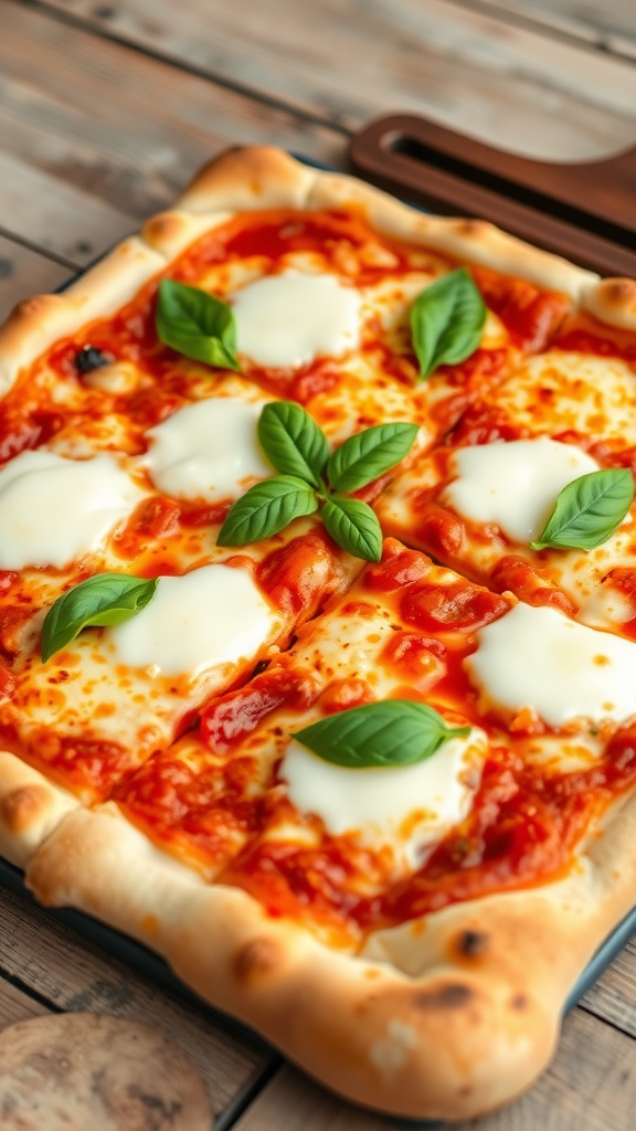 Italian Square Pan Pizza with Type 0 Flour