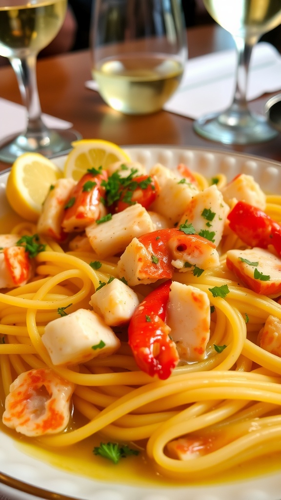 Lobster Isagi with Garlic Butter Sauce