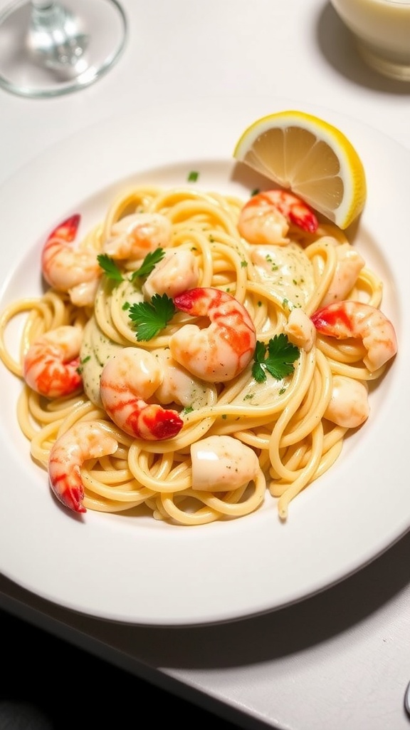 Savory Lobster Langostino Pasta Recipe