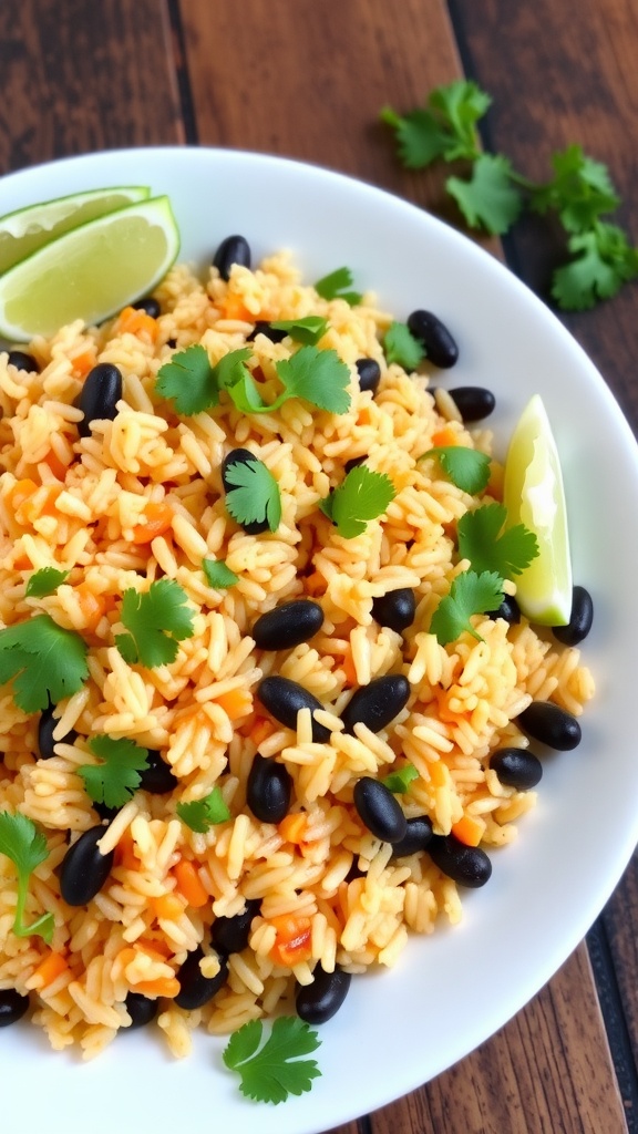 Savory Mexican-Style Beans and Rice Recipe