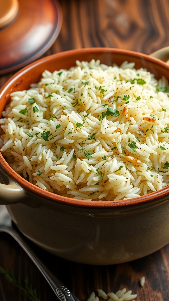 Flavorful Baked Herb Rice