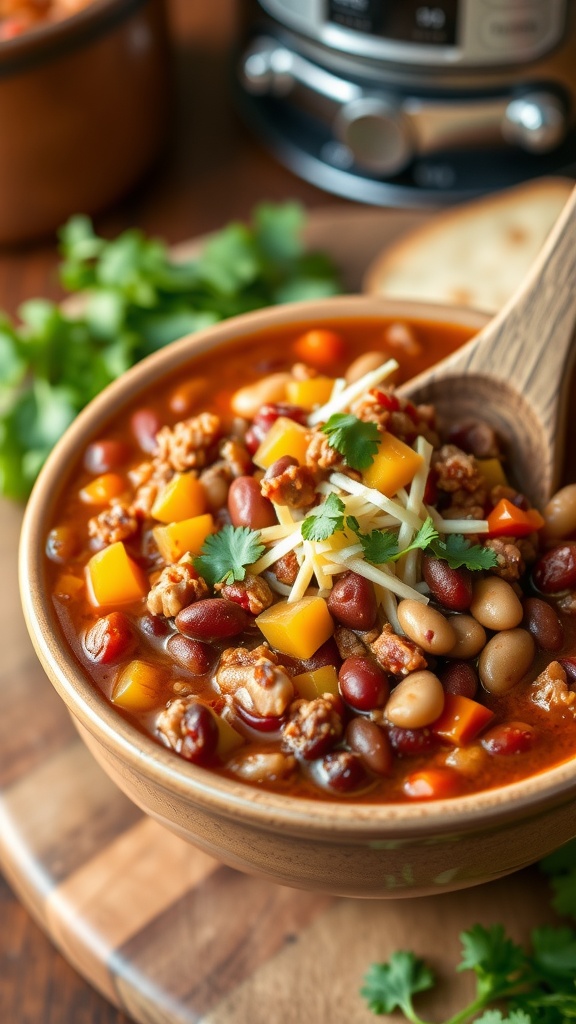 Savory Pinto Bean Chili Recipe