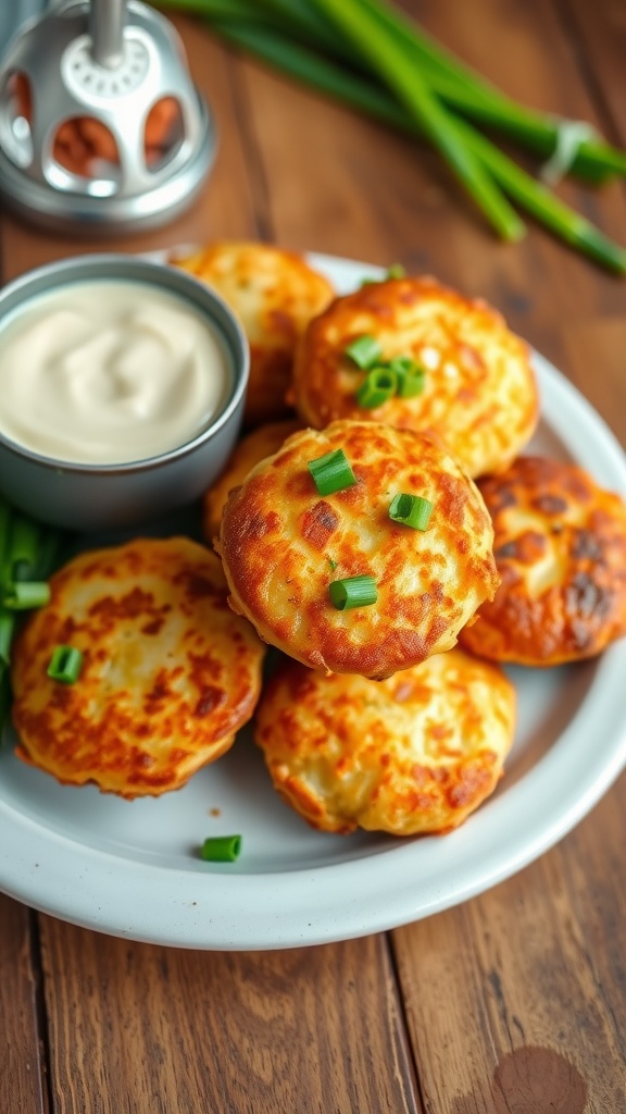 Golden and Crispy Potato Cakes from Mashed Potatoes