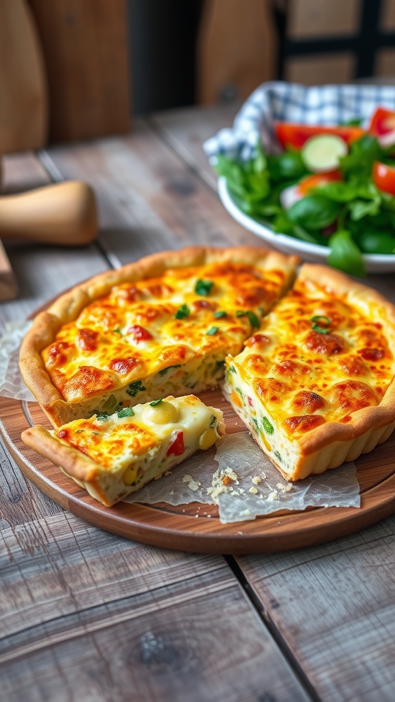 Savory Egg and Cheese Pie Recipe