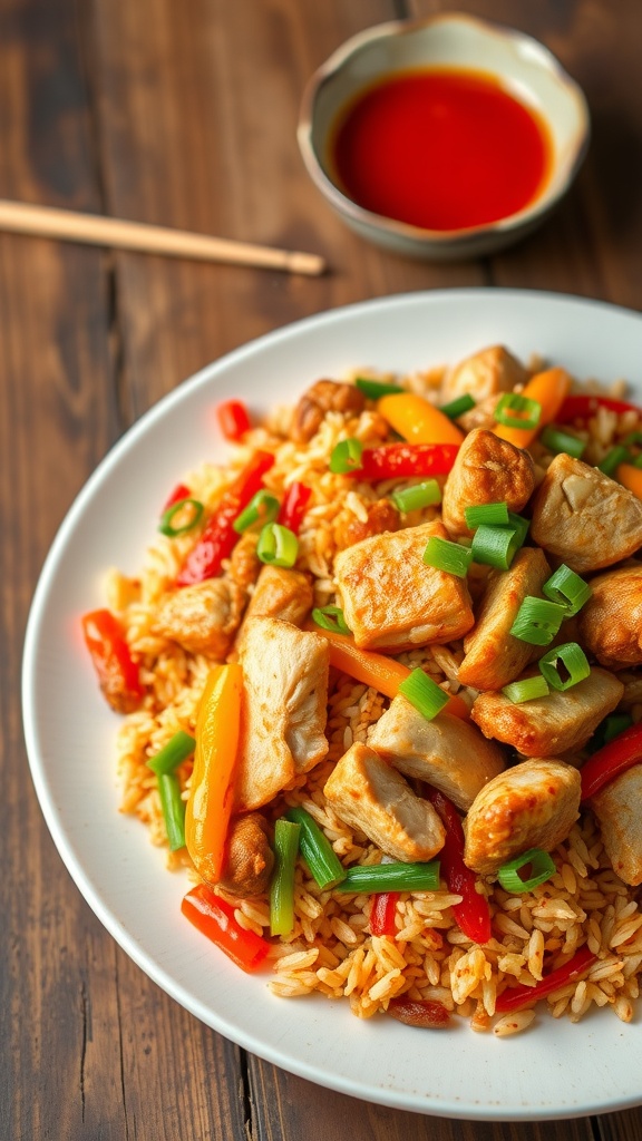 Spicy Chicken 65 Fried Rice Recipe