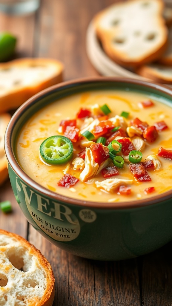 Spicy Chicken Jalapeño Popper Soup Recipe
