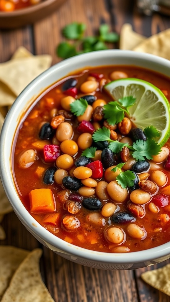 Spicy Mexican Bean Chili Recipe