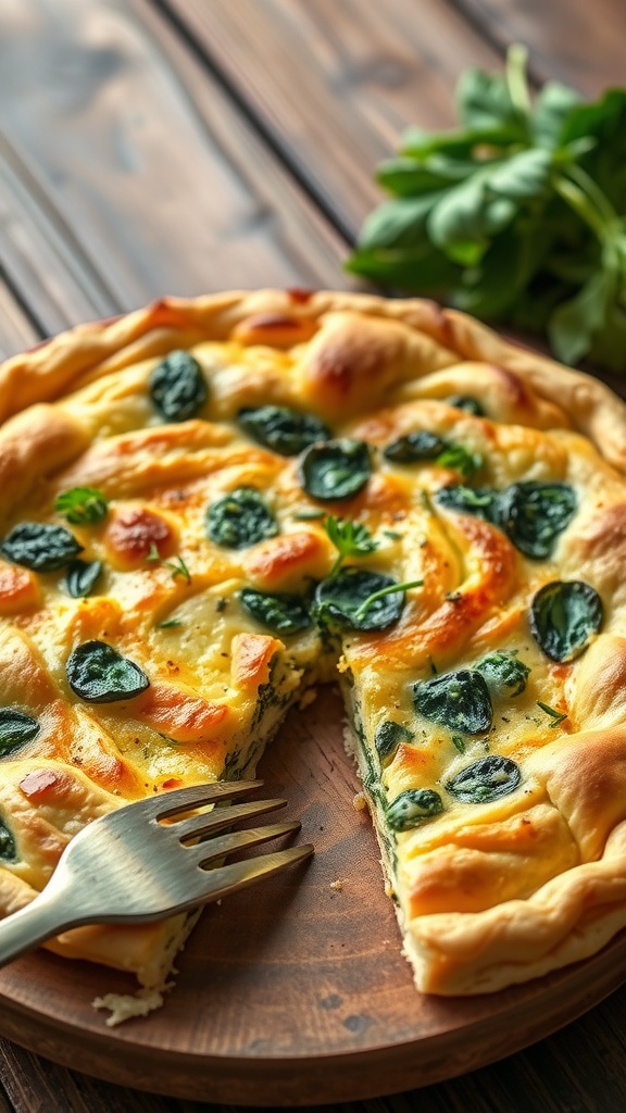 Savory Spinach and Cheese Quiche Recipe
