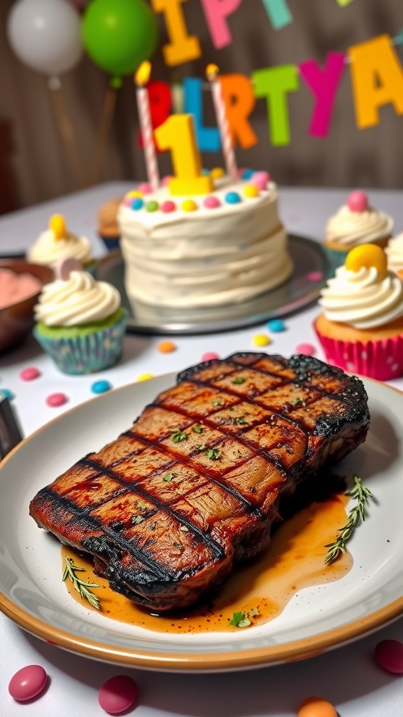 Savory Steak Recipe for a First Birthday Celebration