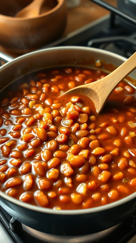 Savory Stovetop Baked Beans Recipe