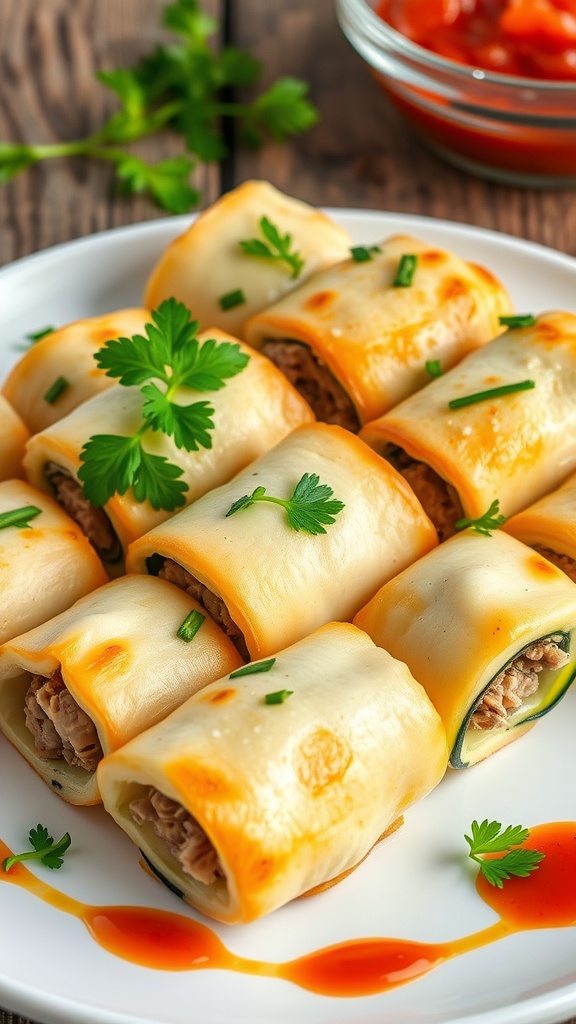 Savory Stuffed Pork and Zucchini Rolls Recipe