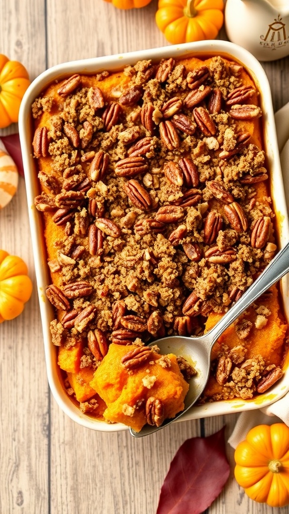 Savory Sweet Potato Casserole in an 8x8 Pan