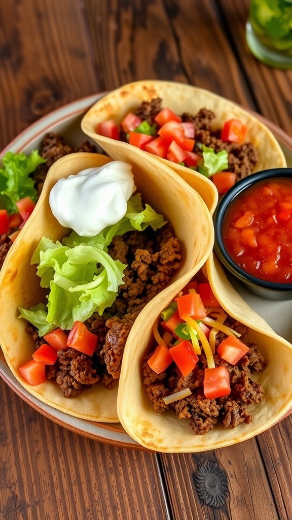 Taco John's Inspired Beef Tacos Recipe