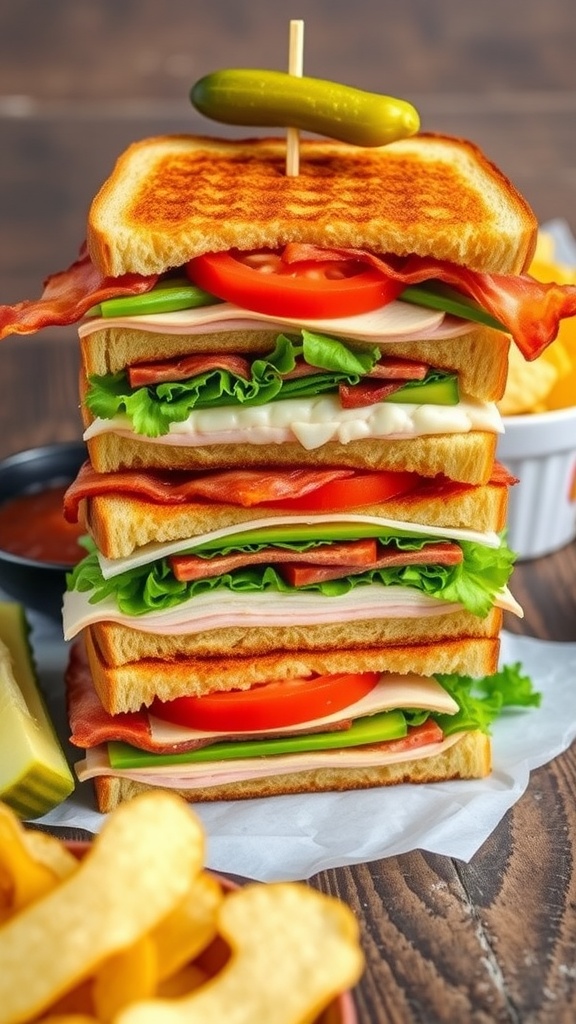 Triple Decker Club Sandwich Recipe