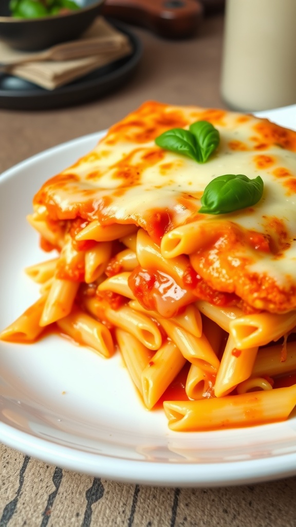 Cheesy Two-Sauce Pasta Bake