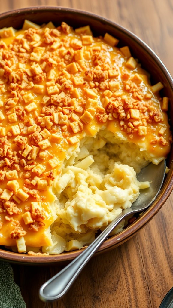 Cheesy Cabbage Casserole with Ritz Crackers