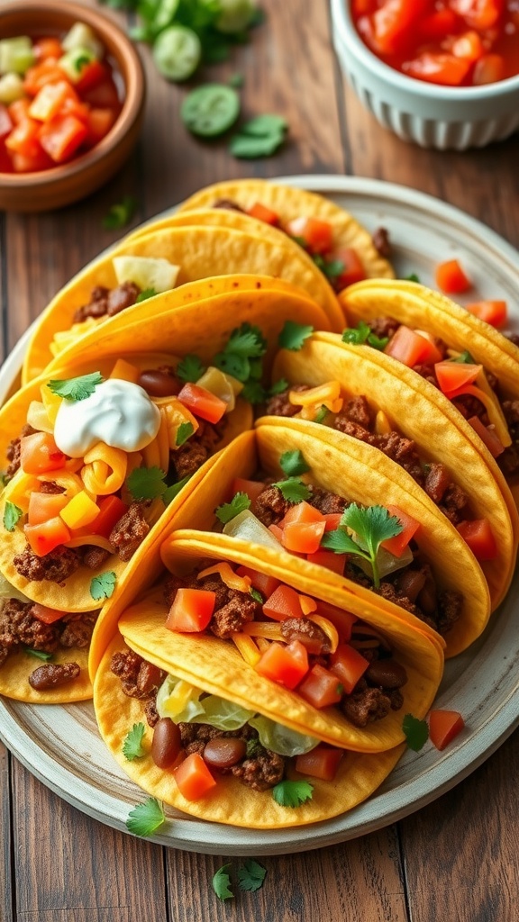 Golden Five-Layer Tacos