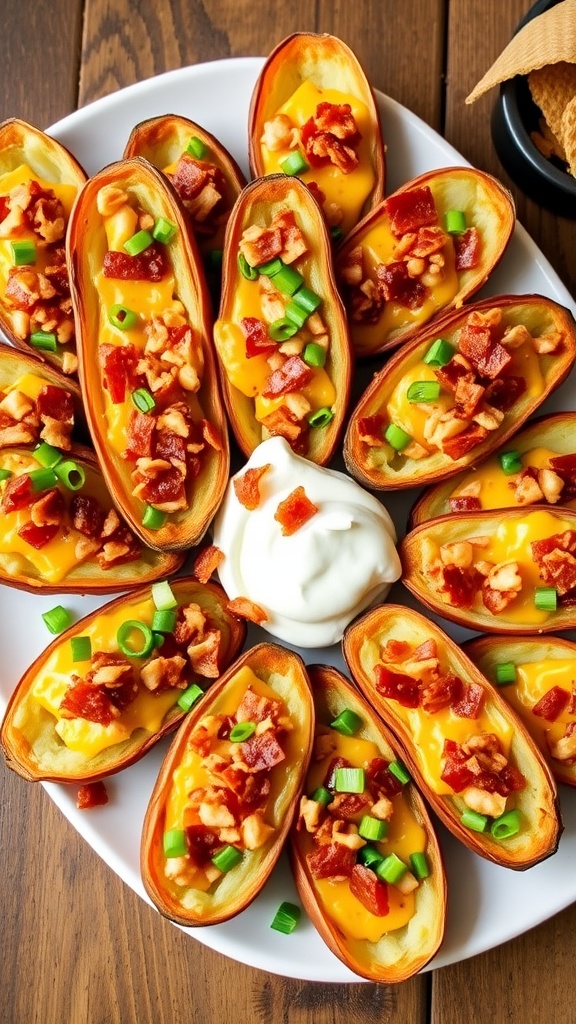 Savory Loaded Potato Skins Recipe