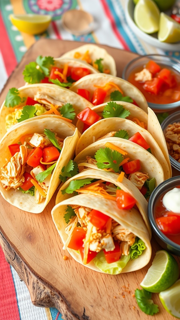 Spicy Chicken Taco Wraps