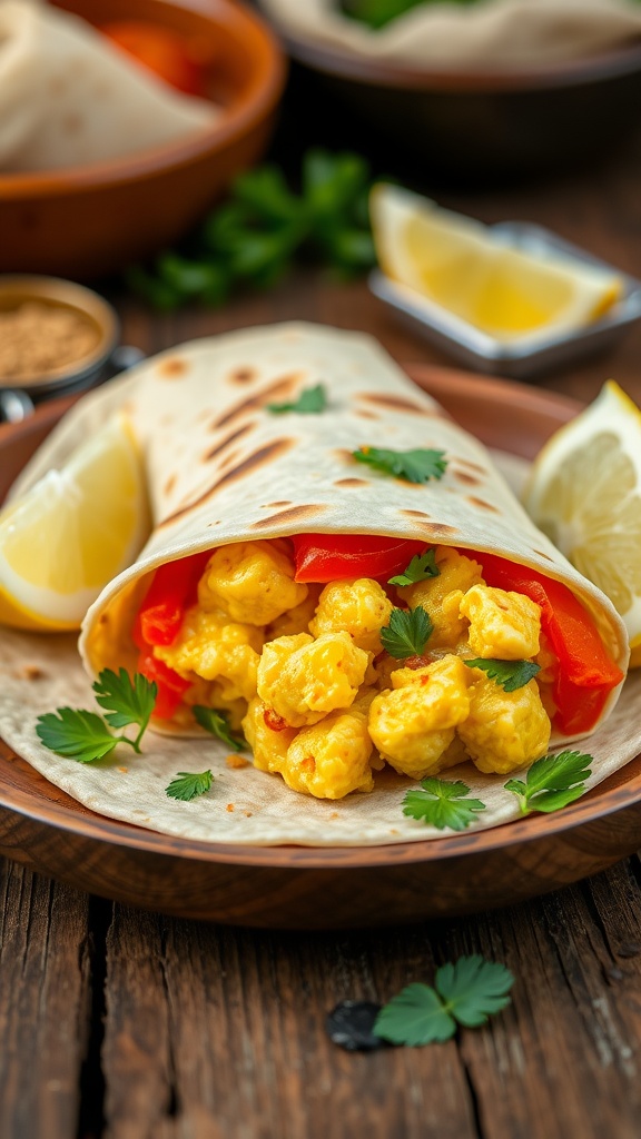 Spicy Egg Kathi Roll Recipe