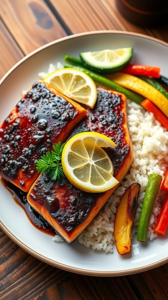 Savory Dark Salmon Recipe
