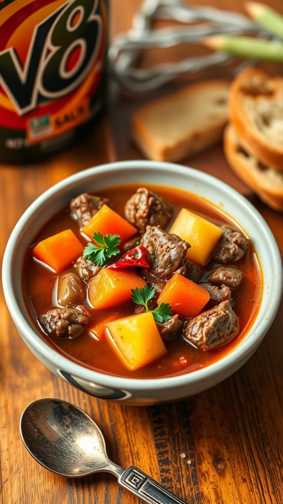 Savory V8 Beef Stew Recipe