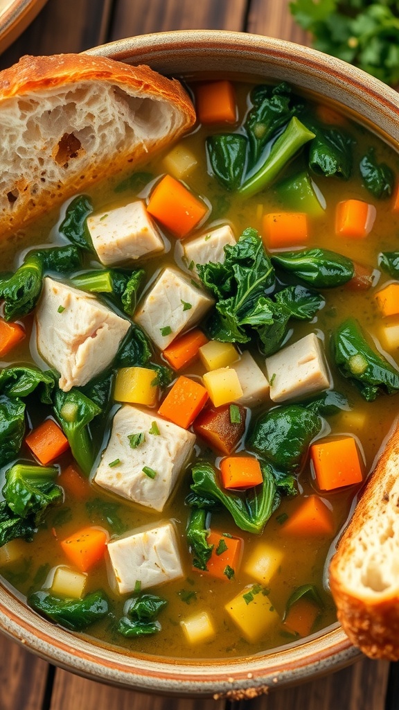 Hearty Turkey and Kale Soup Recipe